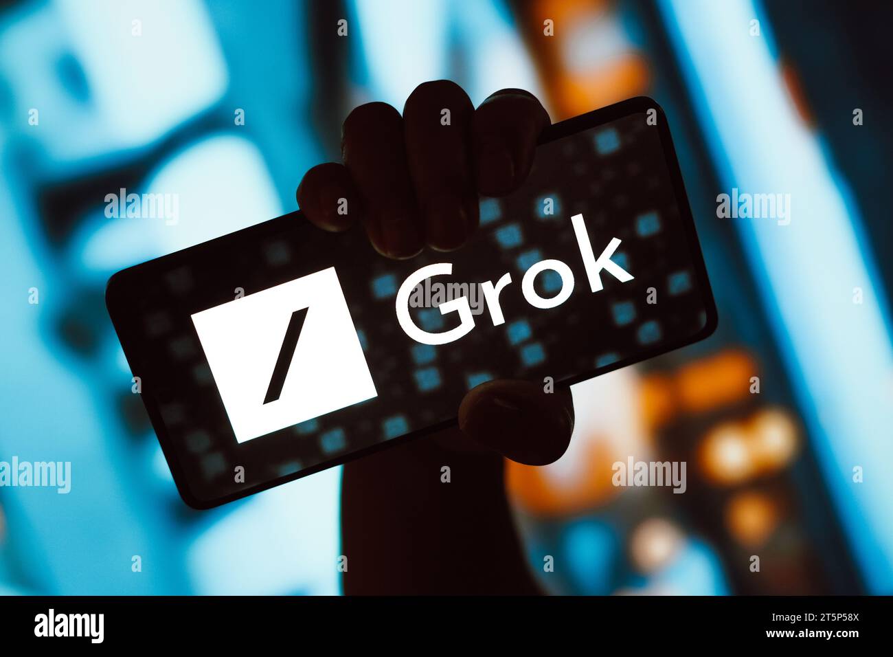 Brazil. 06th Nov, 2023. In this photo illustration, the Grok logo is ...
