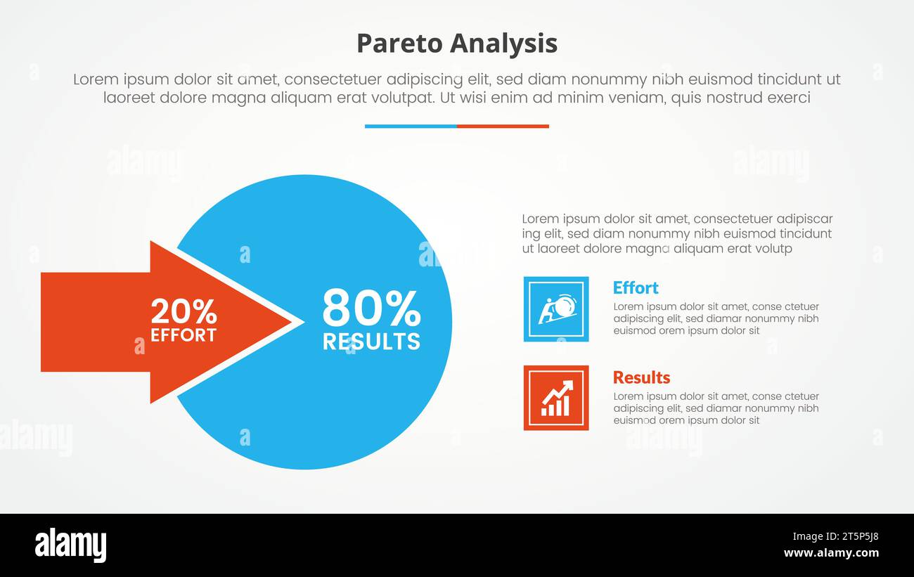 pareto principle analysis 80 20 rule template infographic concept for ...