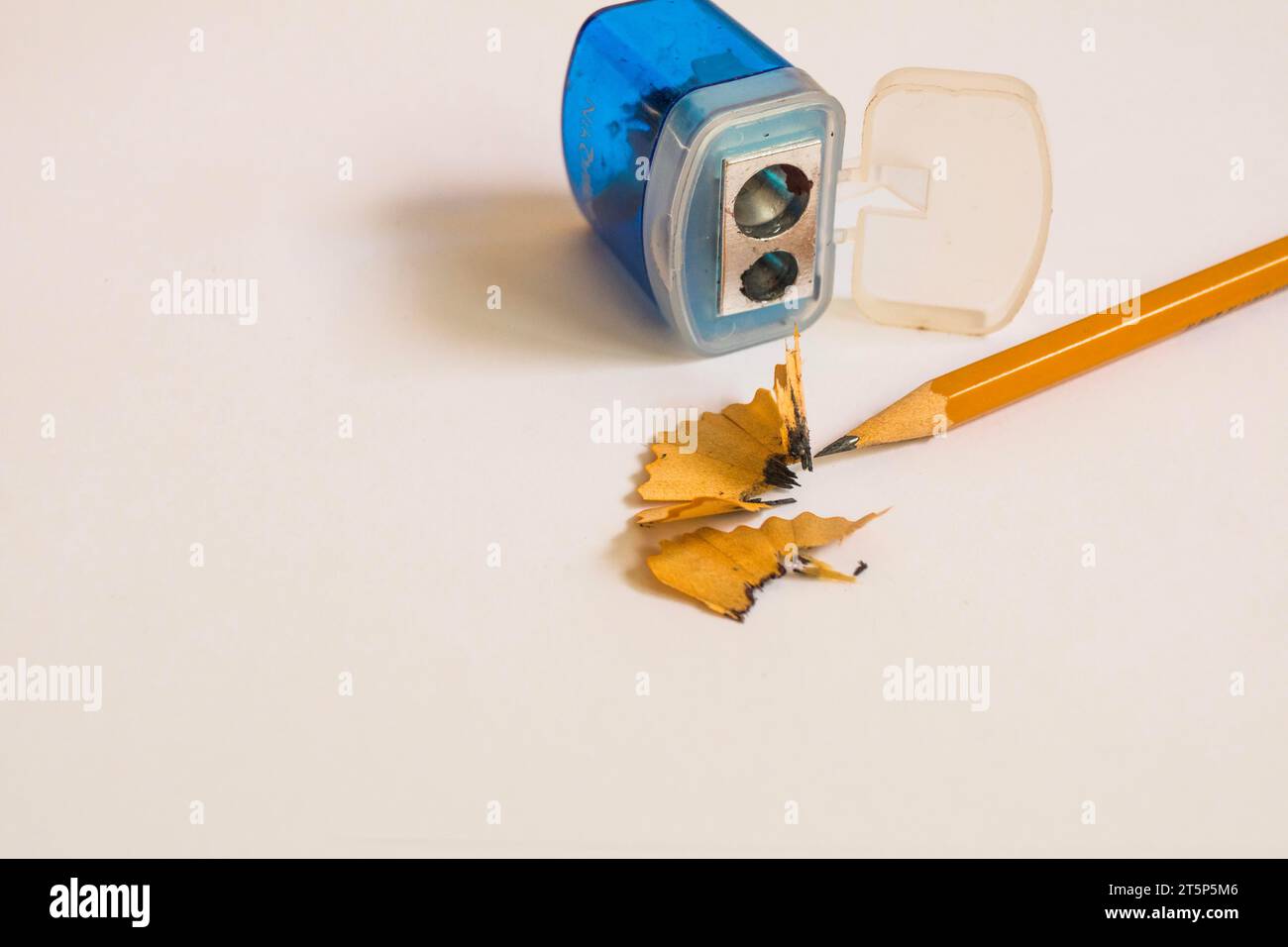 Pencil sharpener white Stock Photo - Alamy