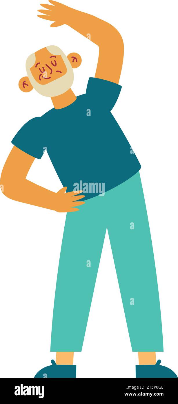 old man active illustration vector isolated Stock Vector Image & Art ...