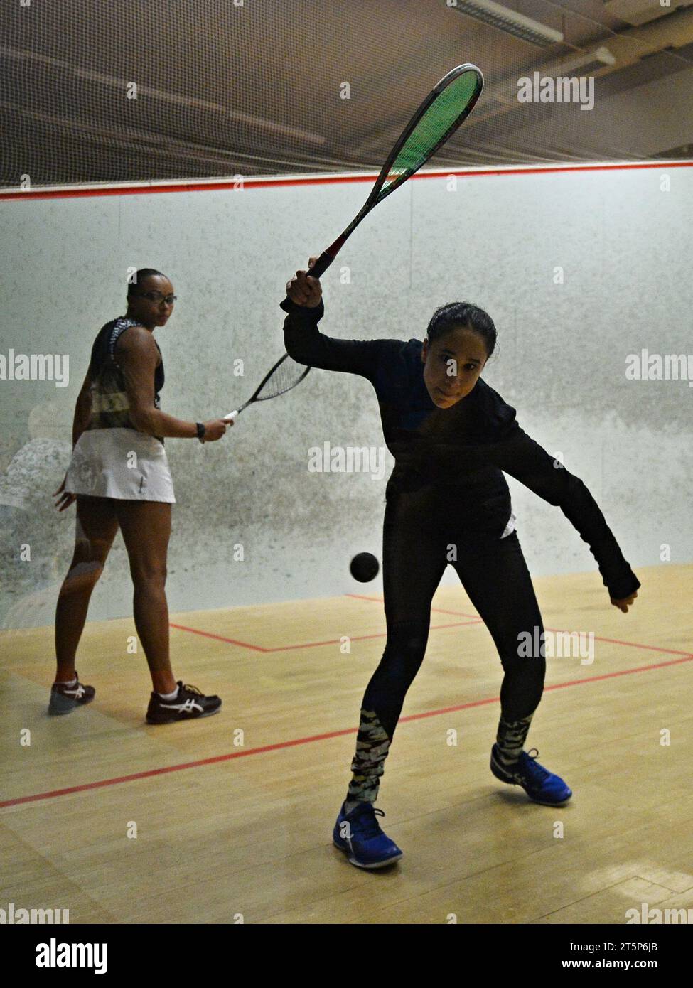 Brno, Czech Republic. 06th Nov, 2023. Asia Harris of Britain, left, and ...