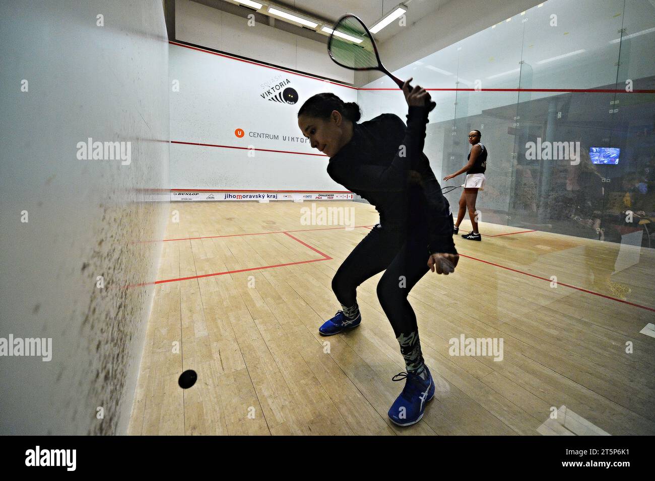 Brno, Czech Republic. 06th Nov, 2023. Haya Ali of Egypt, left, and Asia ...