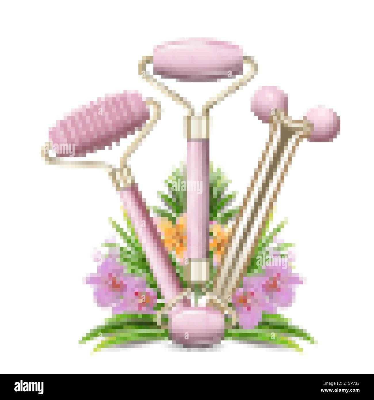 Gua sha massager roller Stock Vector Images - Alamy