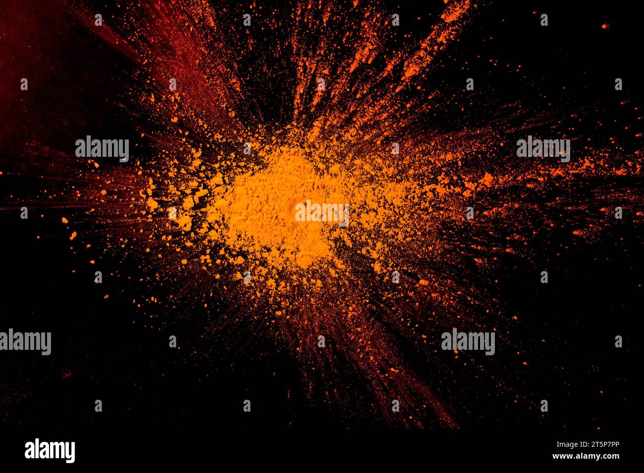 Orange powder explosion hi-res stock photography and images - Alamy