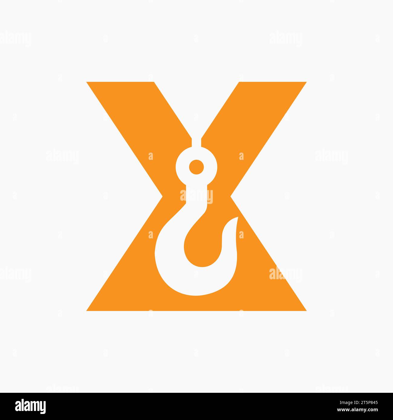 Letter X Crane Symbol For Construction Logo Sign Stock Vector Image ...