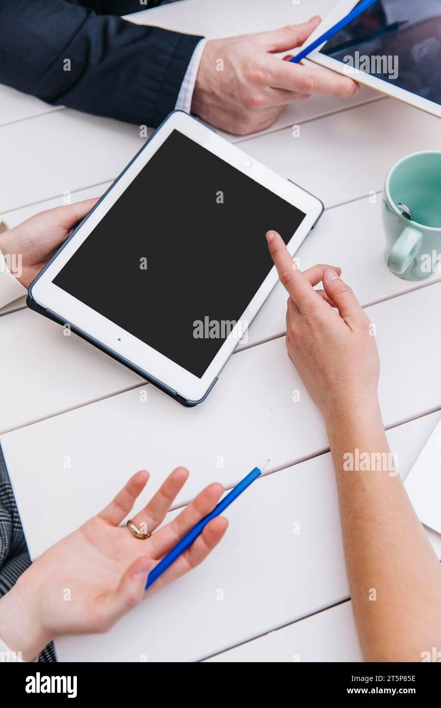 Using gadgets hi-res stock photography and images - Alamy
