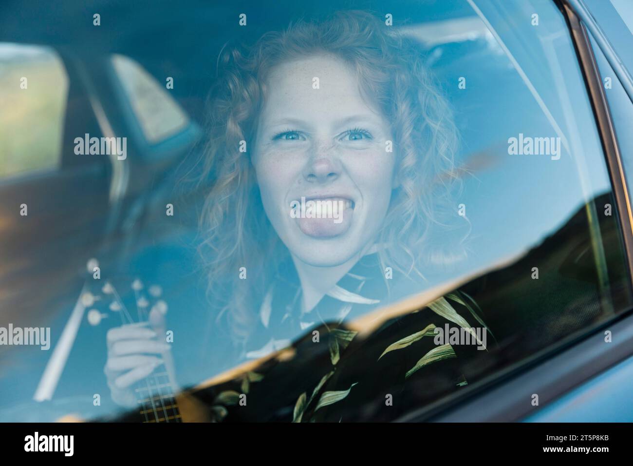 Funny car woman hi-res stock photography and images - Alamy