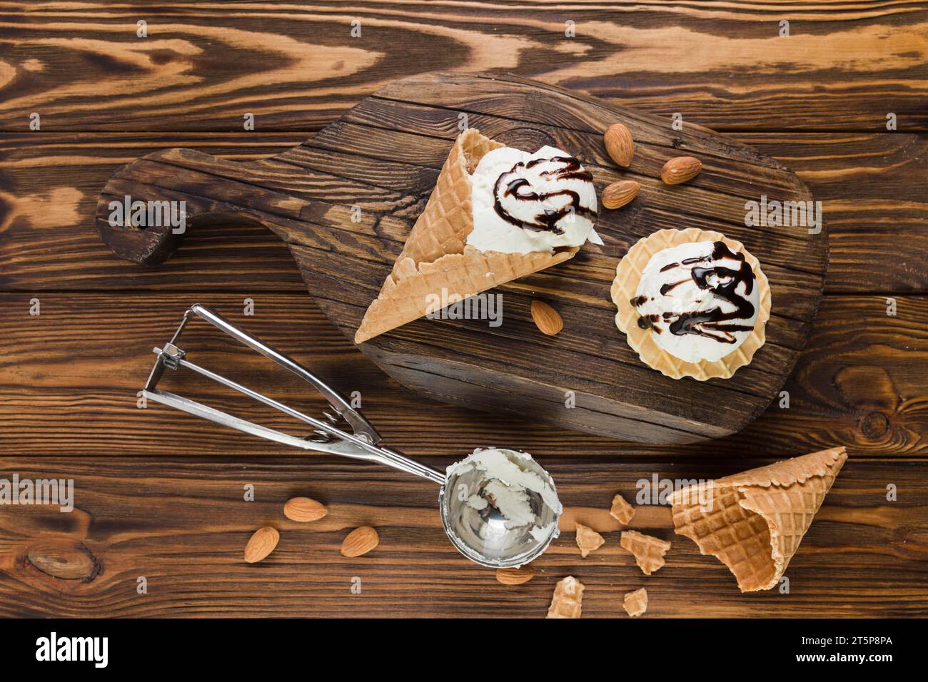 Sweet chocolate candy cones hi-res stock photography and images - Alamy