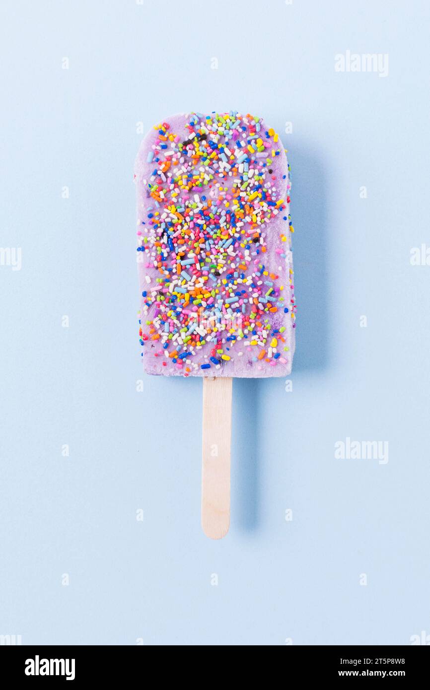 Ice cream stick with candies Stock Photo - Alamy