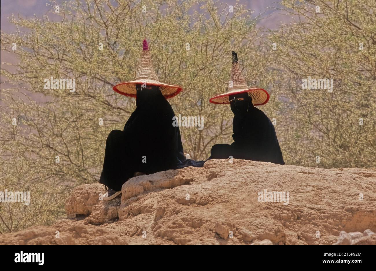 The madhalla is a traditional hat used in Yemen and worn by women Stock ...