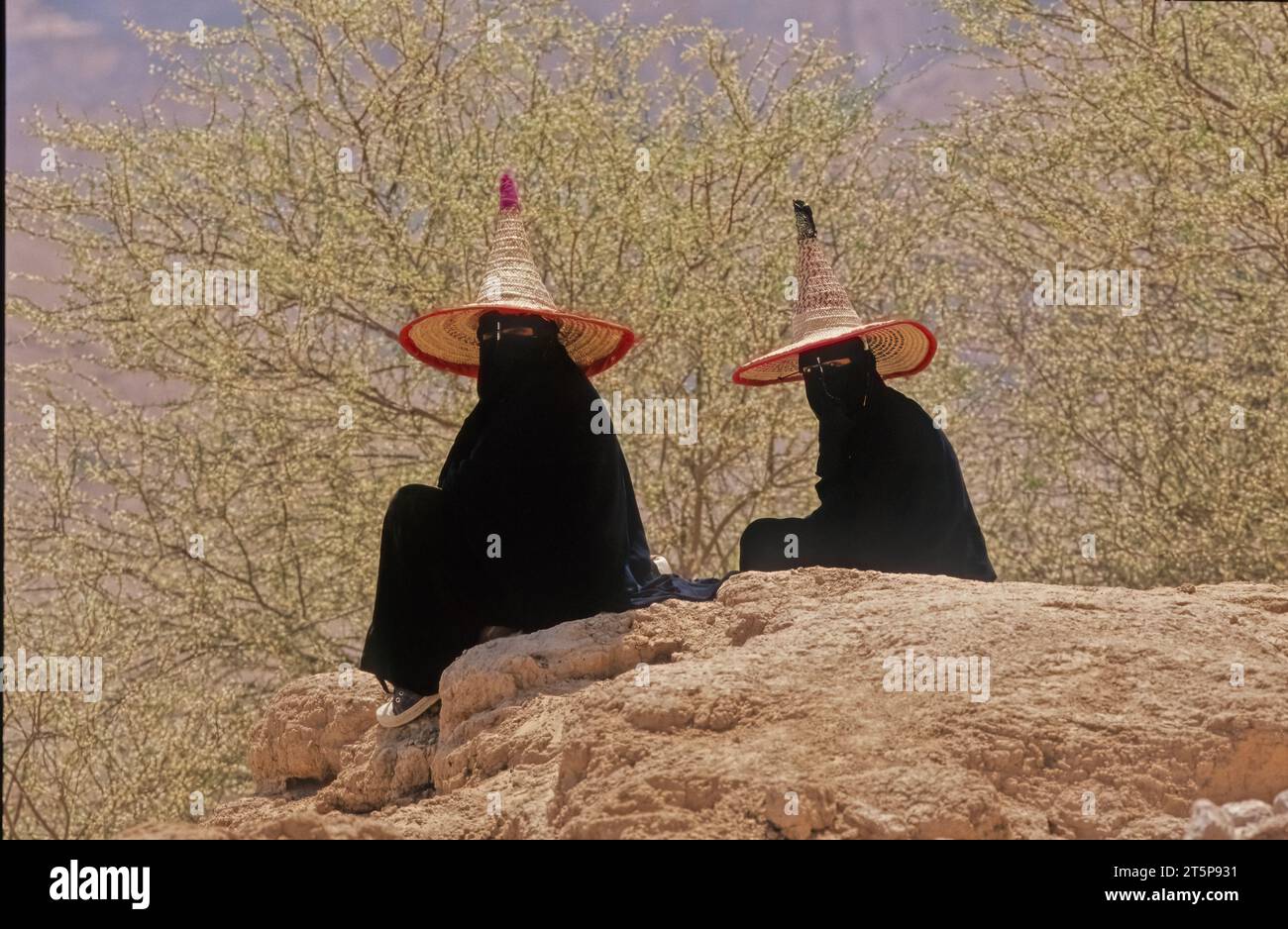 The madhalla is a traditional hat used in Yemen and worn by women Stock ...