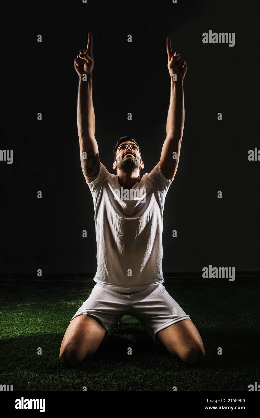 Soccer player celebrating hi-res stock photography and images - Alamy