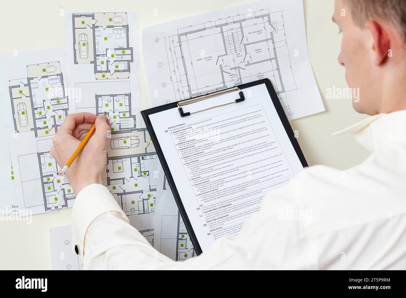 Architect plan view hi-res stock photography and images - Alamy