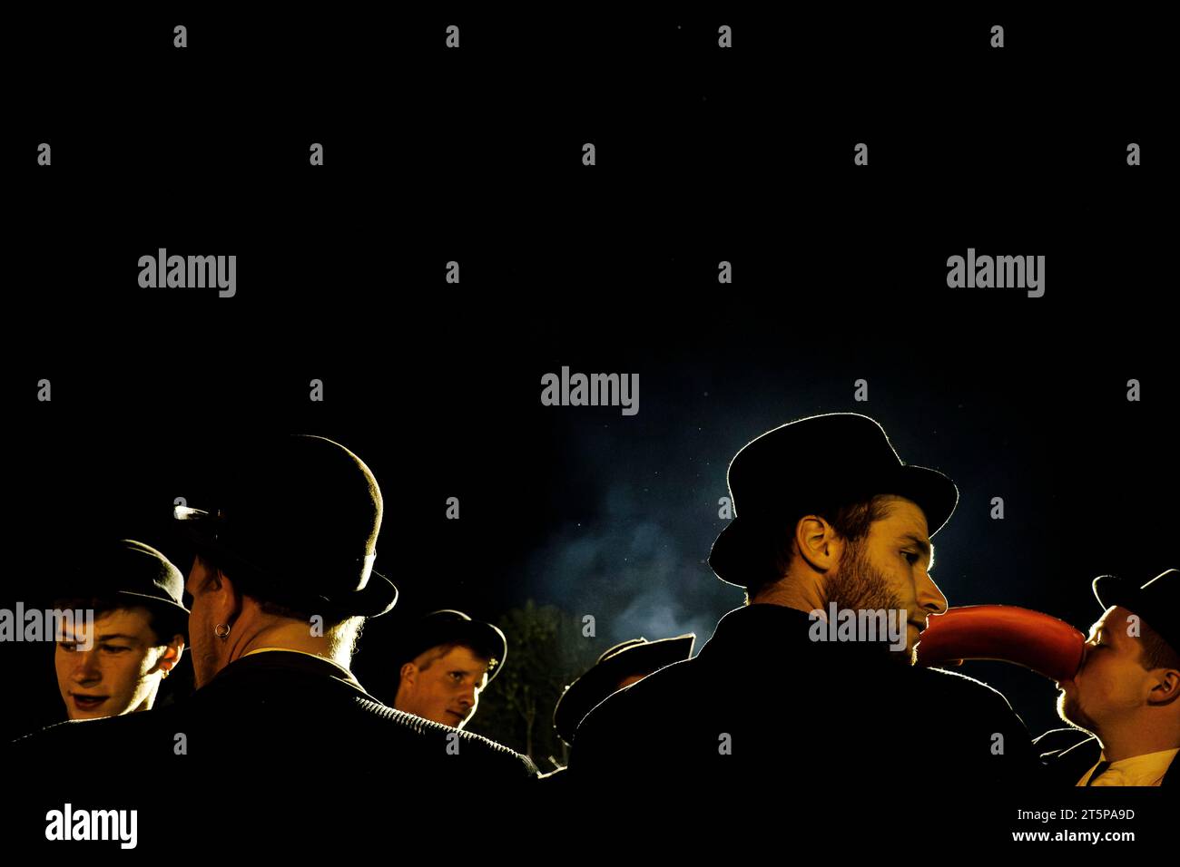 A group of Roland brothers standing together, Scheid, Germany Stock ...