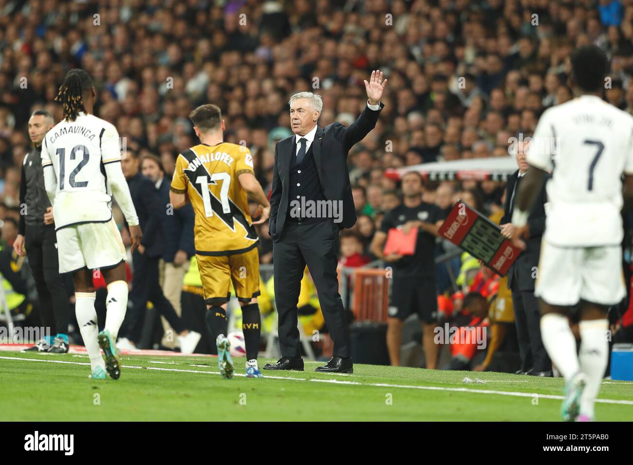 Madrid, Spain. 5th Nov, 2023. Carlo Ancelotti (Real) Football/Soccer ...