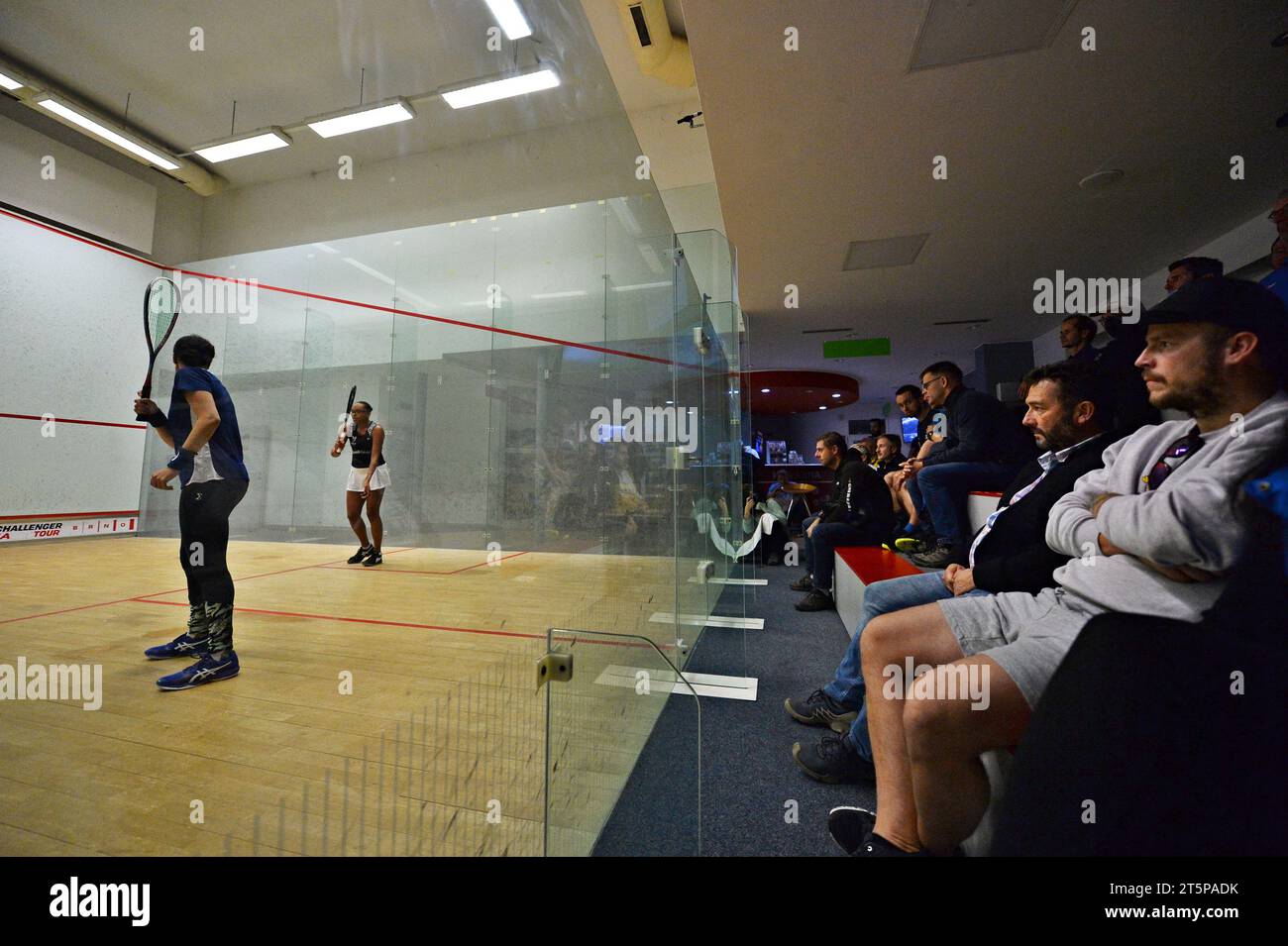 Brno, Czech Republic. 06th Nov, 2023. Haya Ali of Egypt, left, and Asia ...