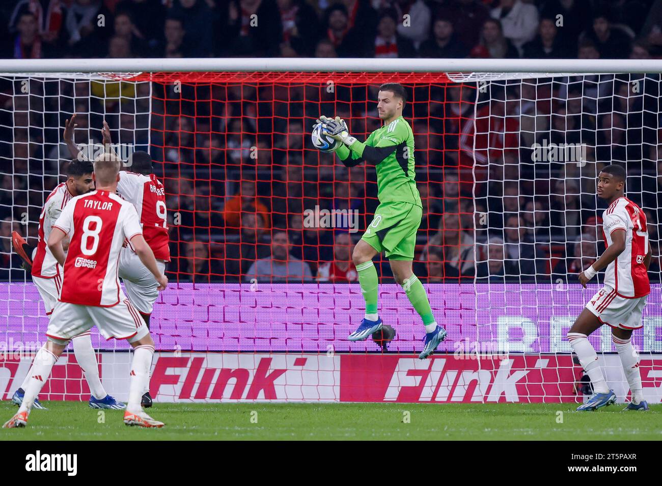AMSTERDAM, NETHERLANDS - NOVEMBER 5: Diant Ramaj (Ajax) Controls the ...