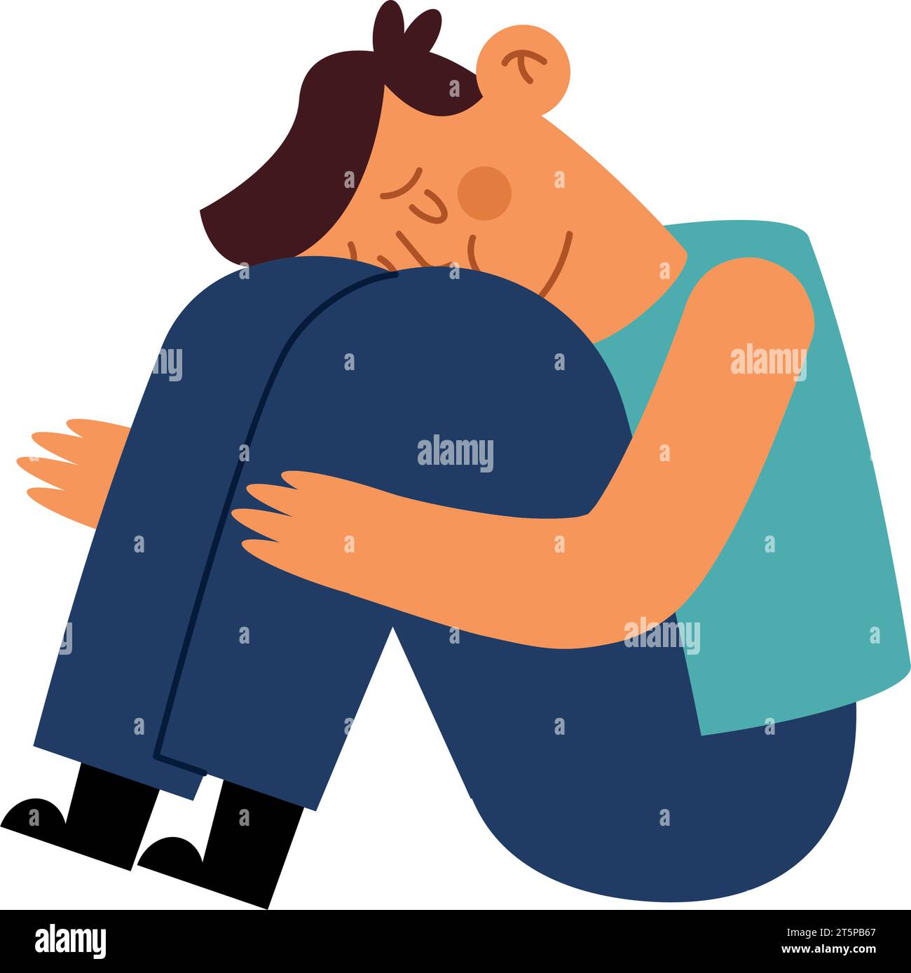 boy with depression design vector isolated Stock Vector Image & Art - Alamy