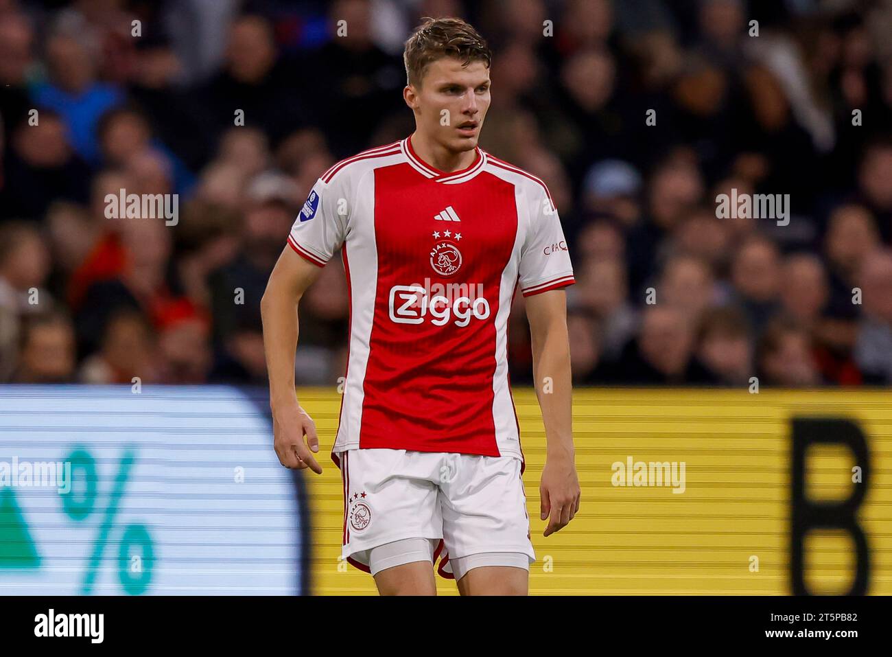 AMSTERDAM, NETHERLANDS - NOVEMBER 5: Anton Gaaei (Ajax) looks on during the Eredivisie match of ...