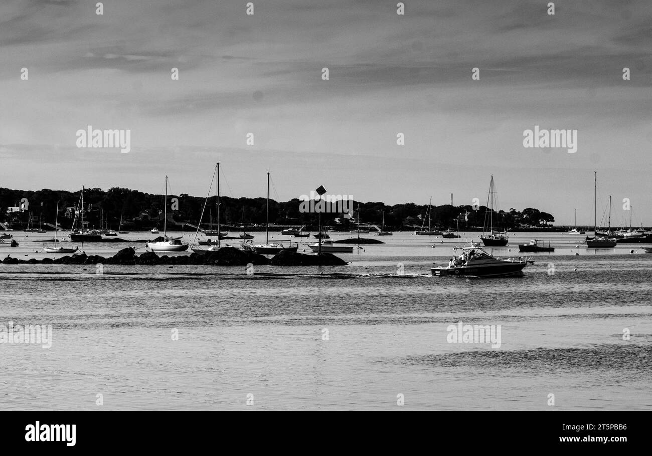 Nautical landscape in Black and white show off amazing artistic designs ...