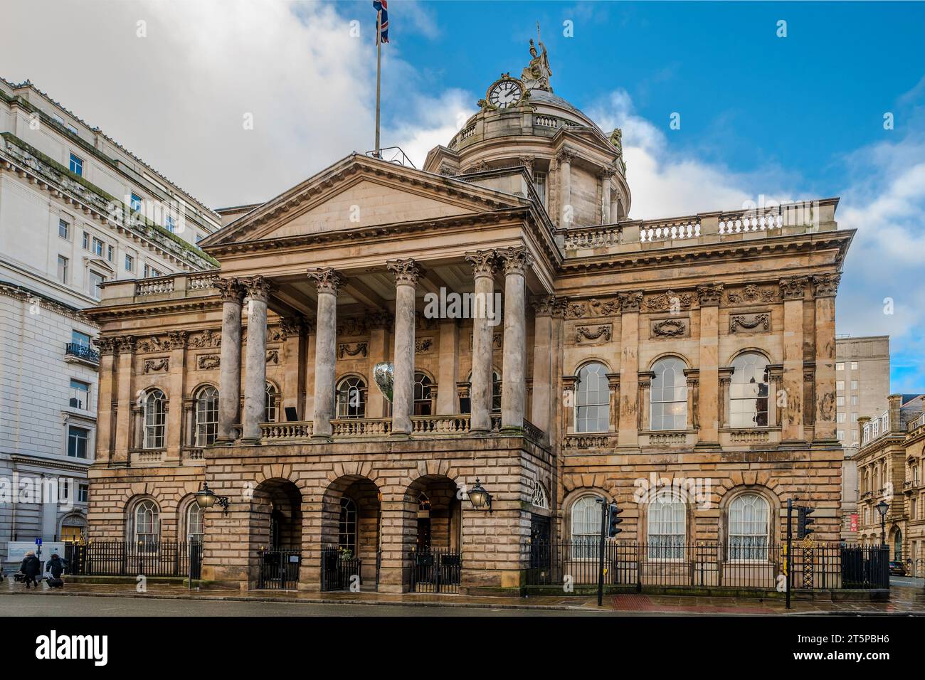 Liverpool town hall on Dale street at the end of Castle street Stock ...