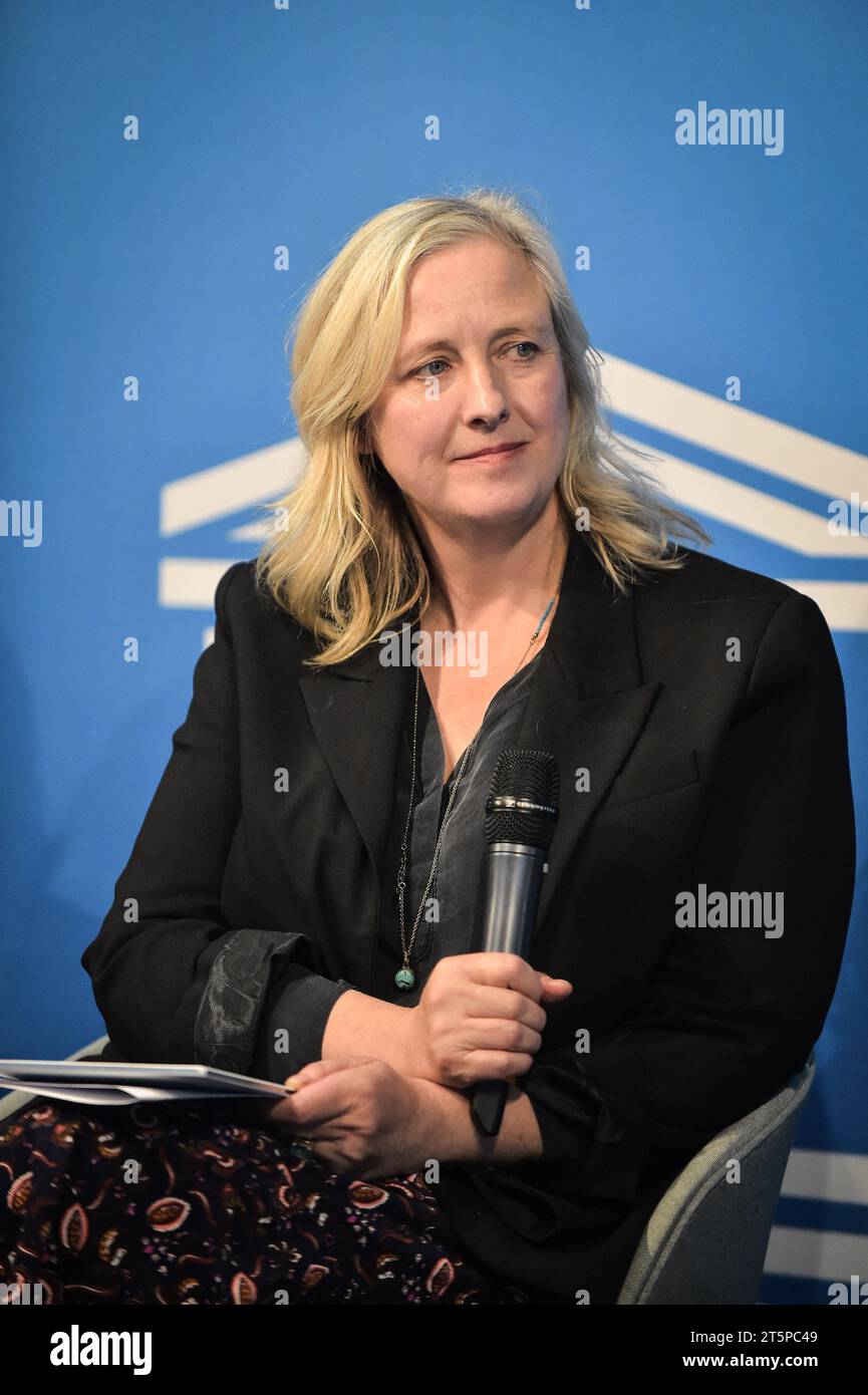 Paris, France. 06th Nov, 2023. Author and investigative journalist ...