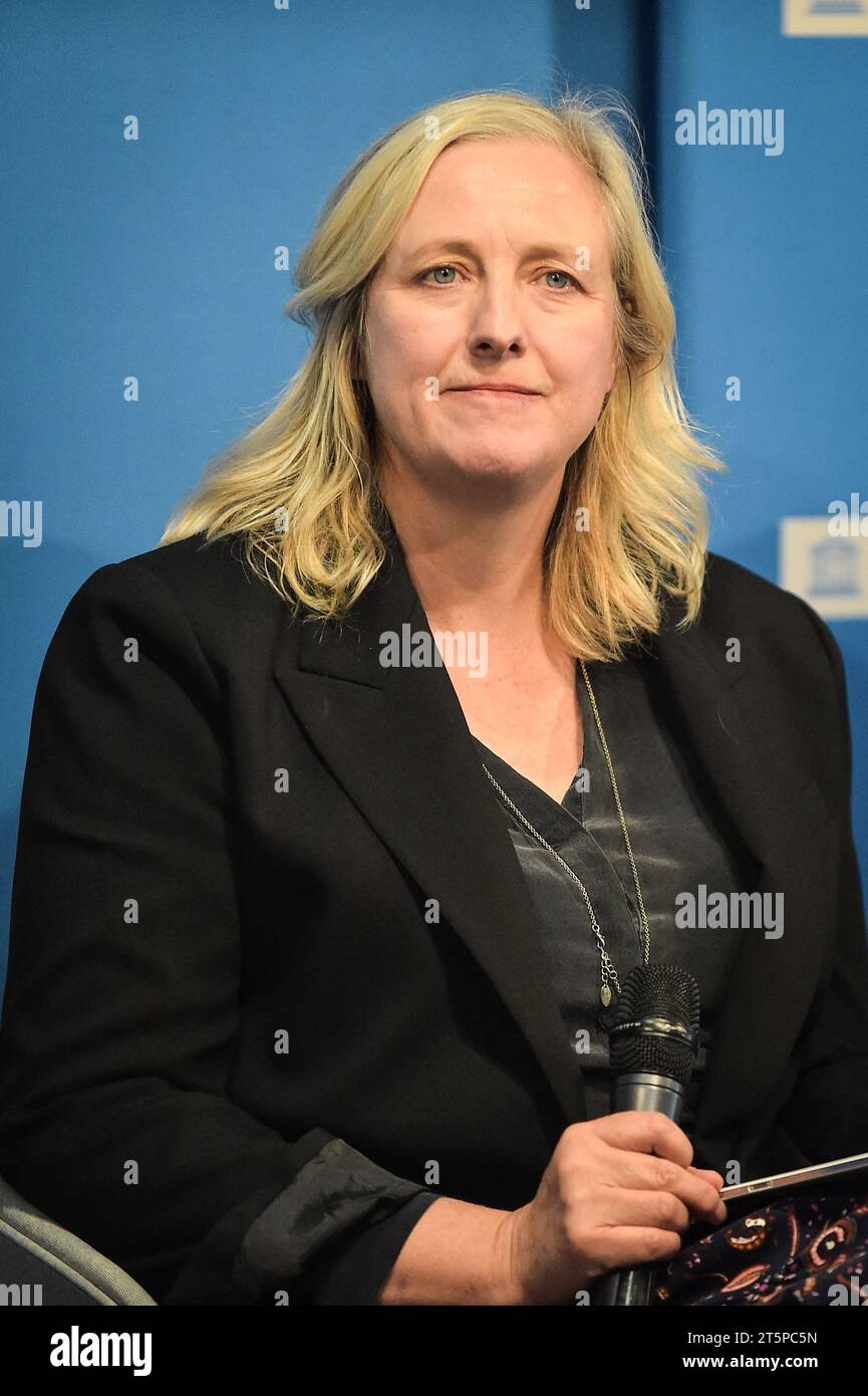 Paris, France. 06th Nov, 2023. Author and investigative journalist ...