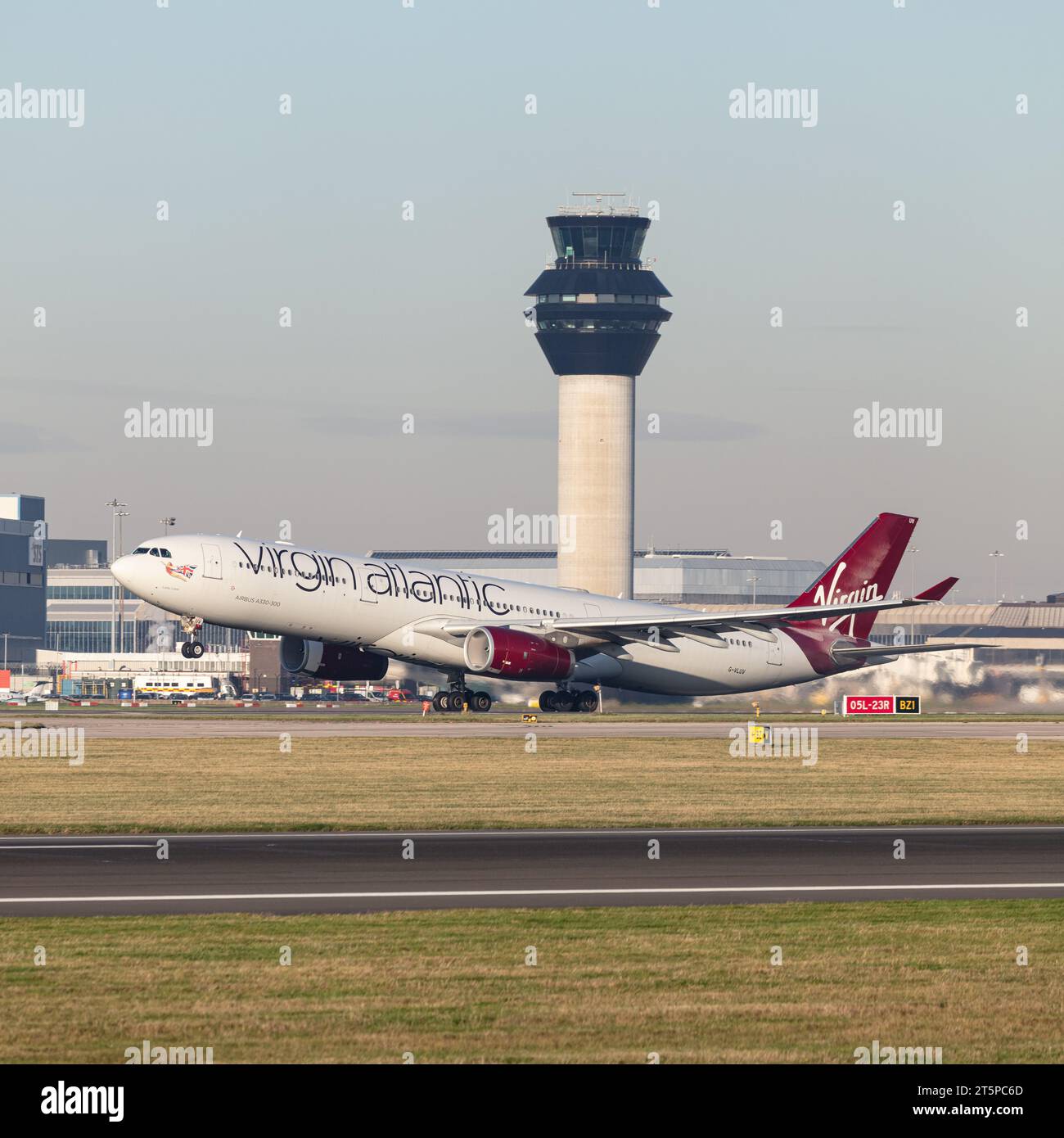 A Virgin Atlantic Airbus A330-343, registration G-VLUVH (Lady Love ...