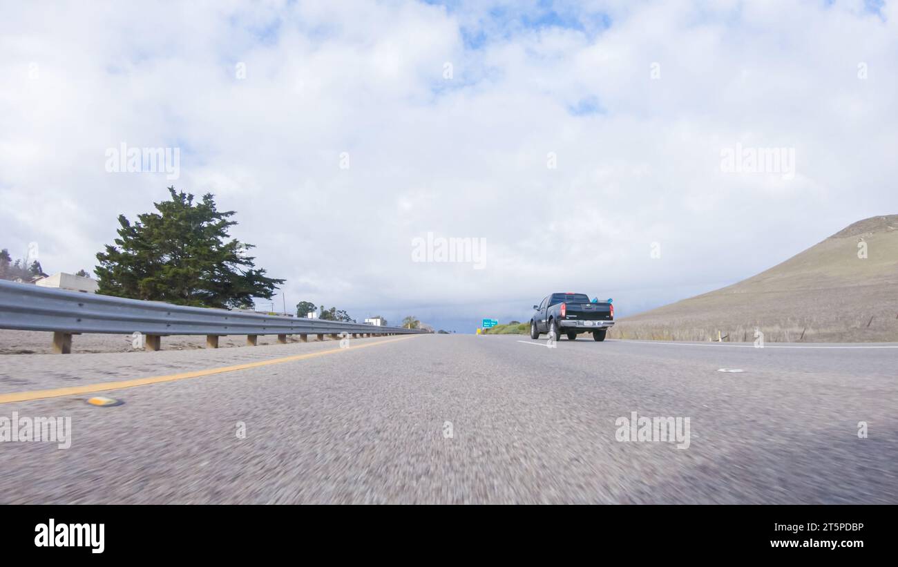Winter Drive on Highway 101 Near SLO Stock Photo - Alamy