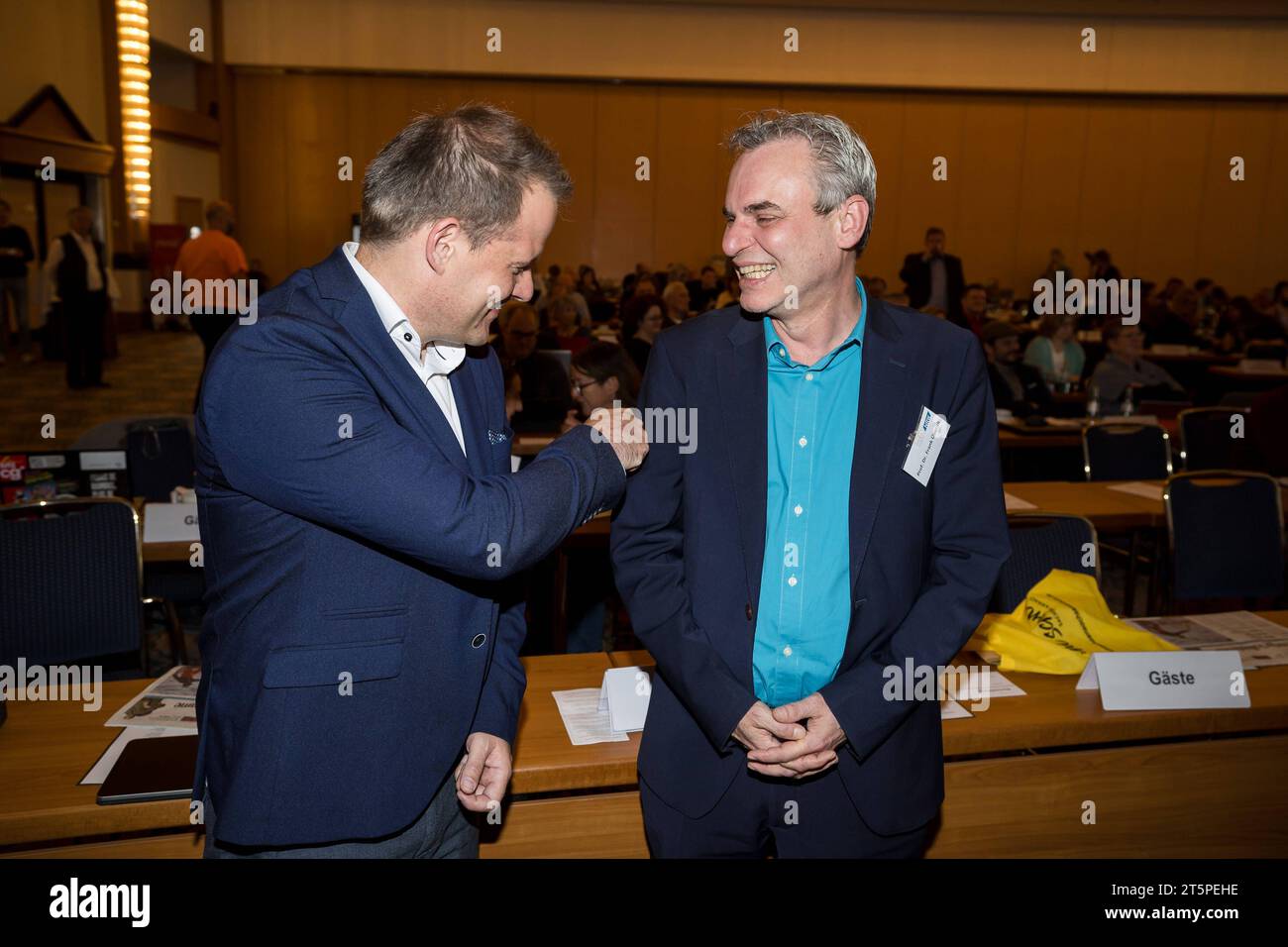 DJV Bundesverbandstag 2023 in Magdeburg Mika Beuster Hessen, hier mit ...