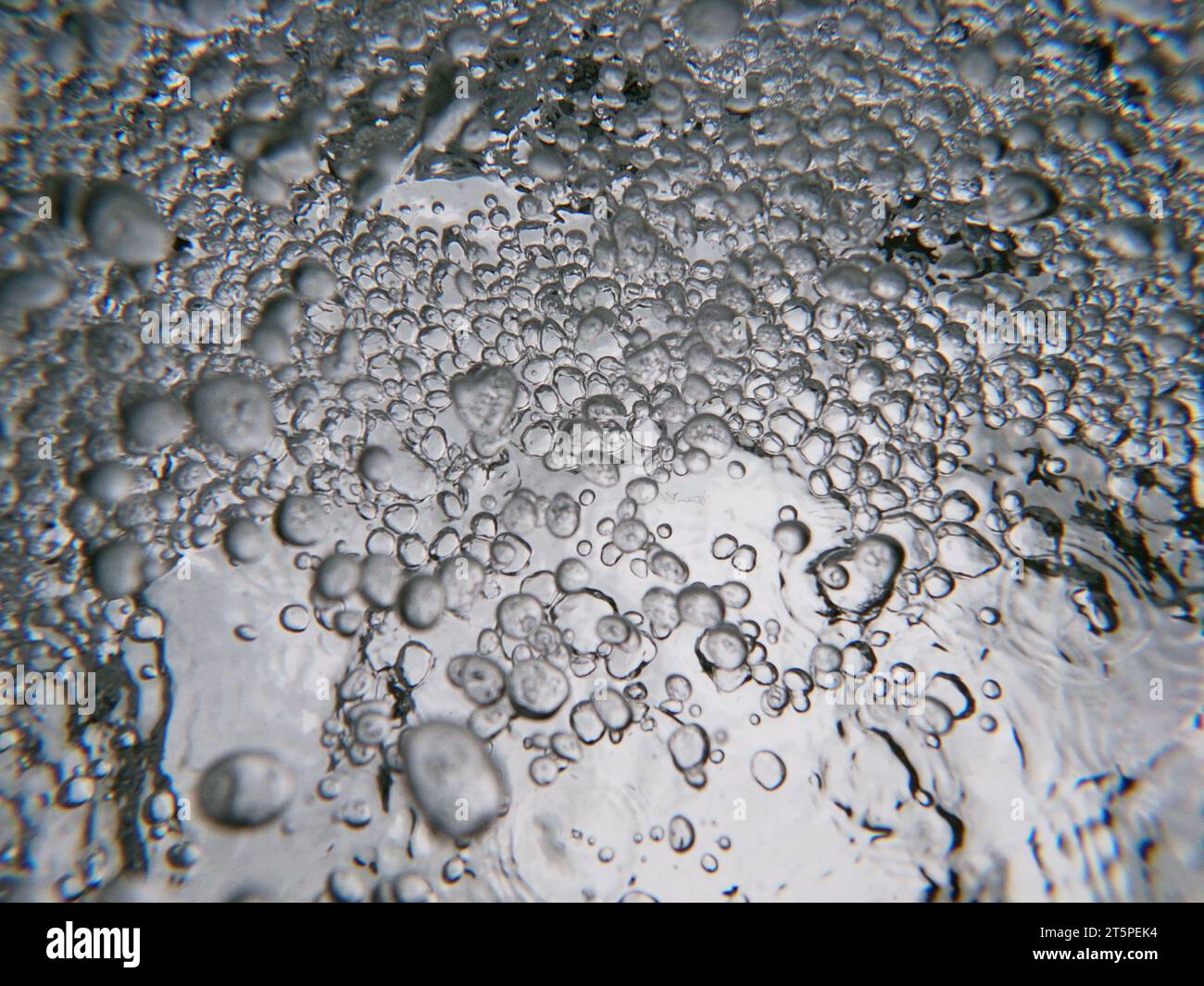 Bubbles underwater texture. Aerated water. Grey aqua background ...