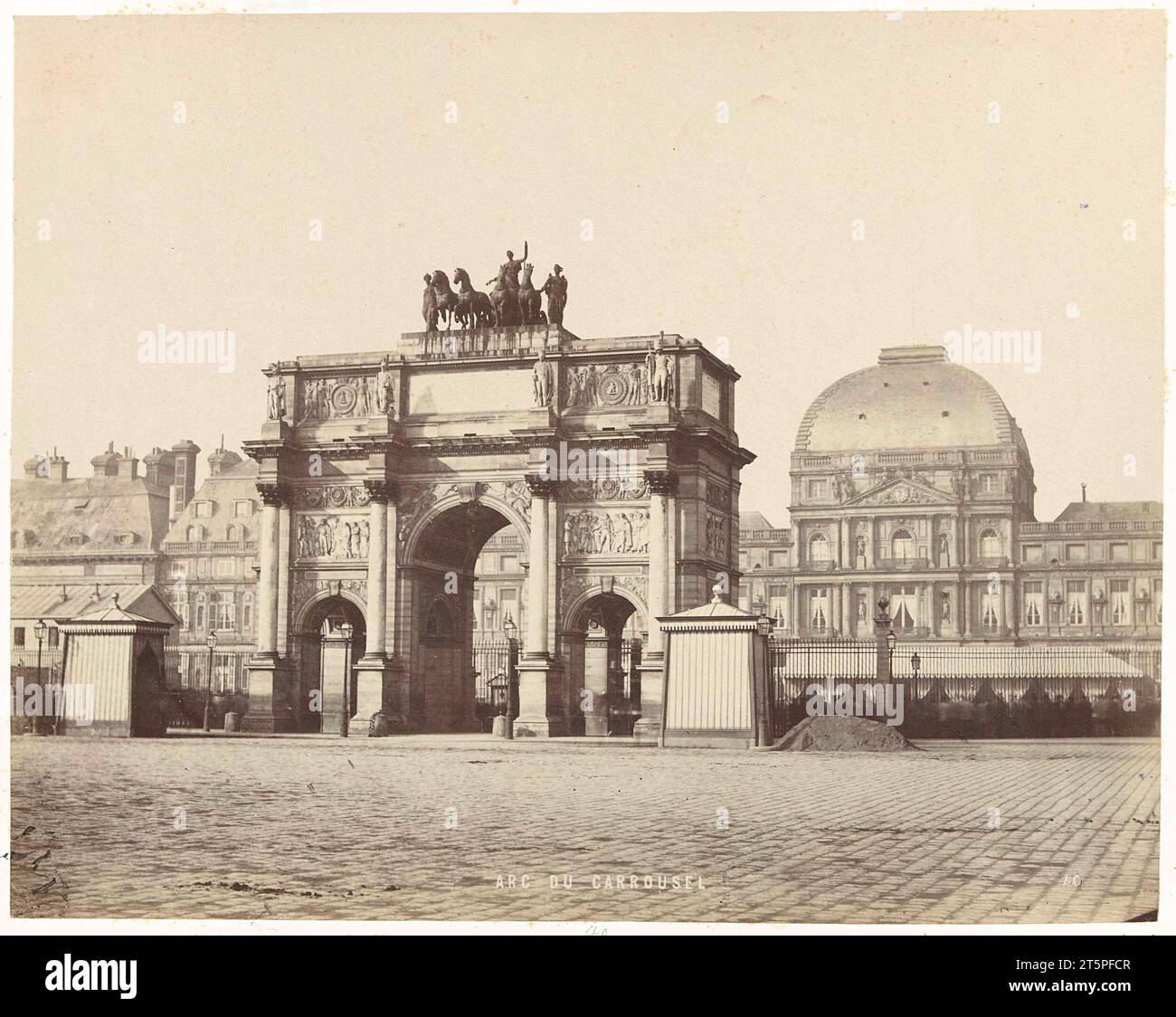 View of the Crousel Louvre in Paris, Achille Quinet, 1865 - 1880 Stock ...