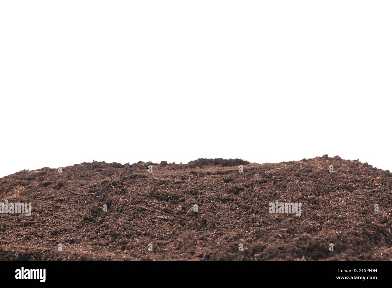 Soil for plant isolated on white background. Soil pattern Stock Photo ...