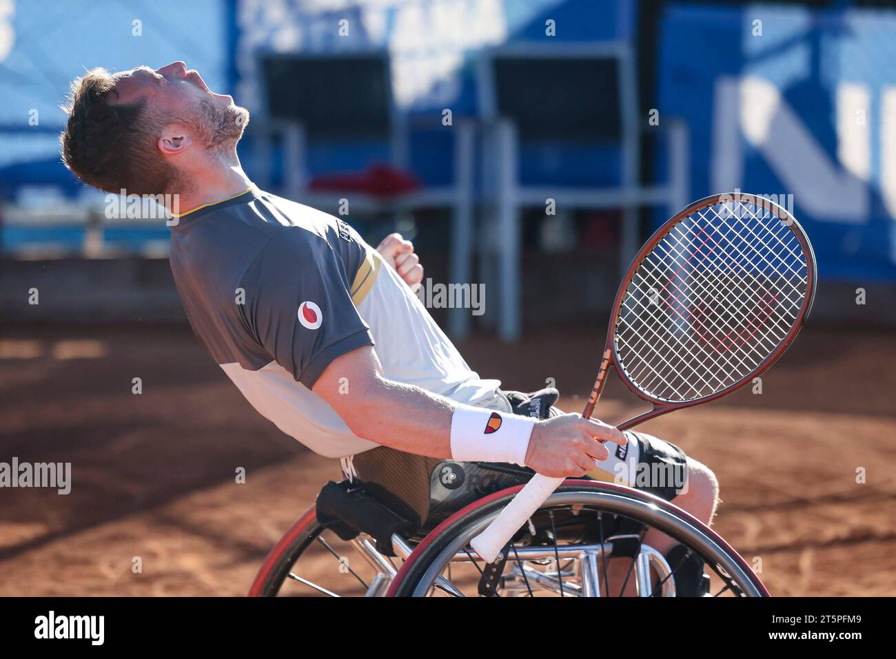 Barcelona, Spain, 05th Nov, 2023. Wheelchair tennis player Alfie Hewett ...