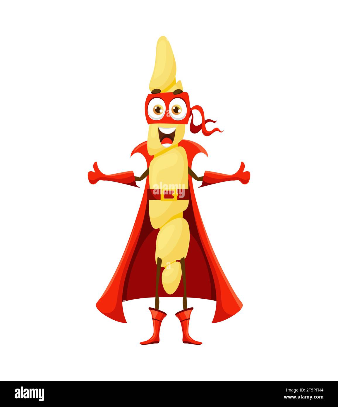 Cartoon gemelli italian pasta food superhero character. Isolated vector ...