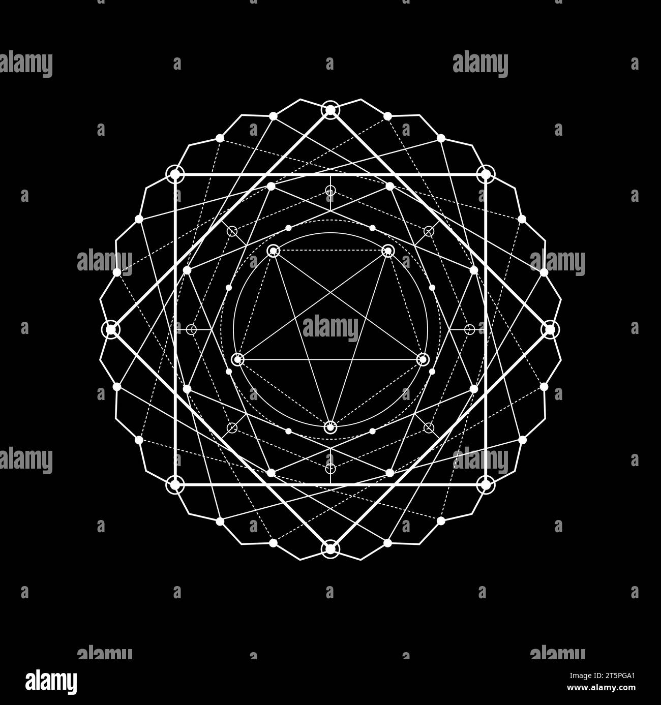 Sacred geometry, alchemy esoteric symbol. Myth magic tattoo. Occult ...