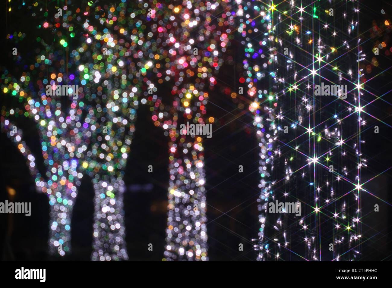 Tokyo, Japan. 6th Nov, 2023. Colorfull LED bulbs are illluminated at ...