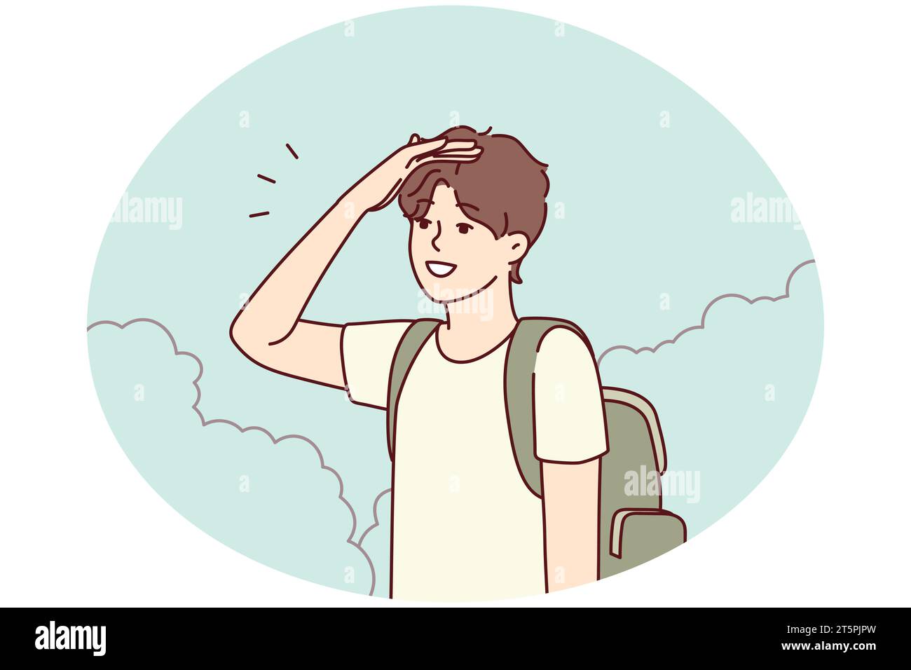 Looking out bushes Stock Vector Images - Alamy