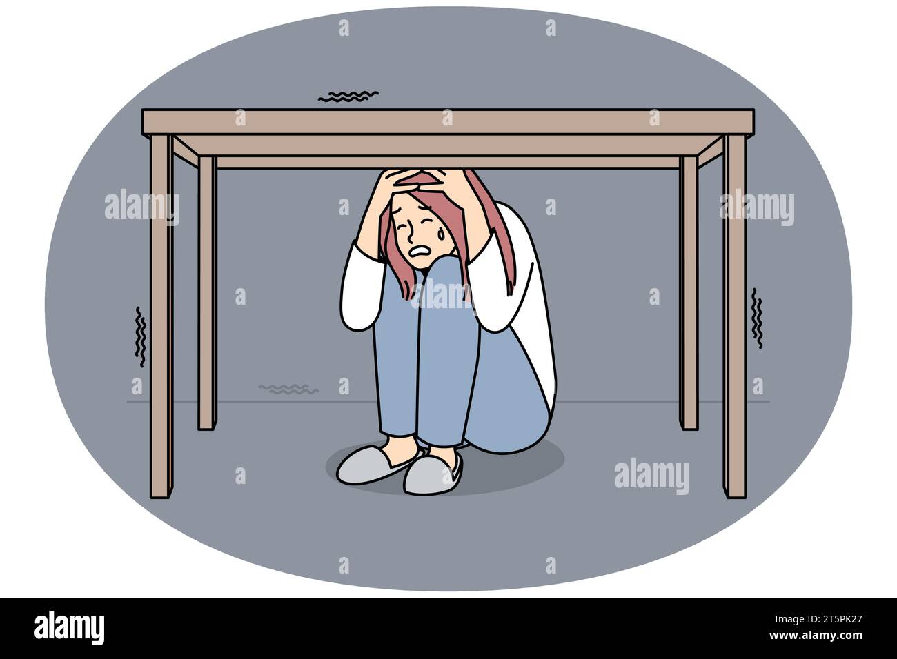 Adult under table Stock Vector Images - Alamy