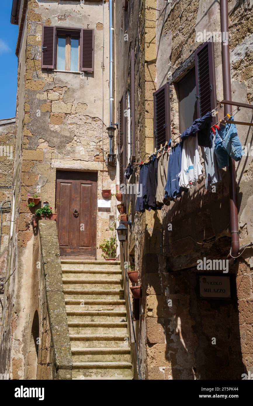 Pitigliano, historic town in Grosseto province, Tuscany, Italy Stock ...