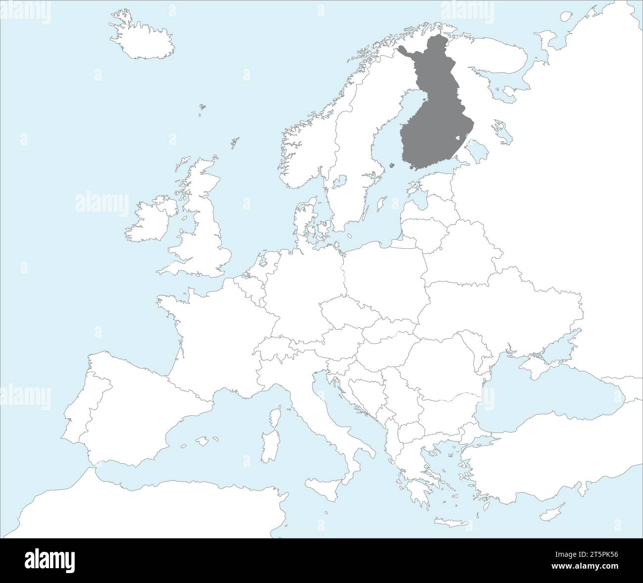 Location map of the REPUBLIC OF FINLAND, EUROPE Stock Vector Image ...