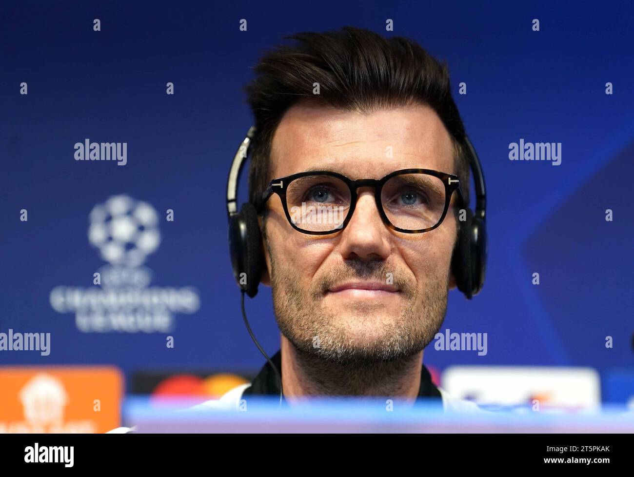 BSC Young Boys manager Raphael Wicky during the press conference at the ...
