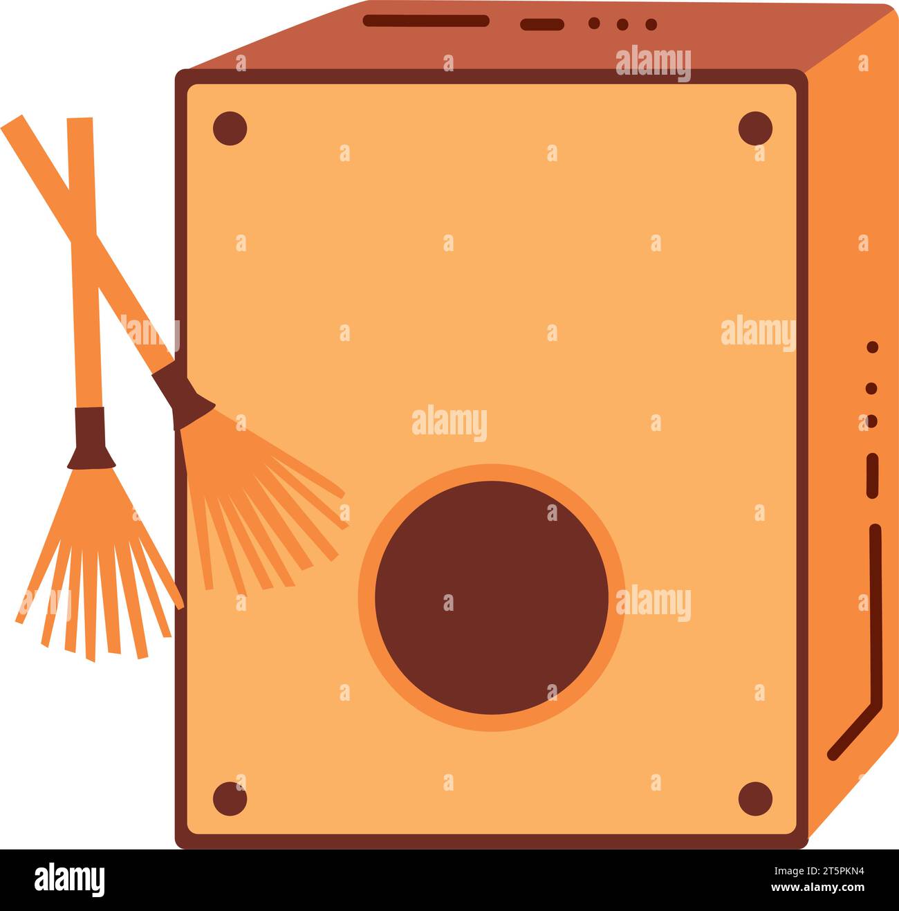 wooden rhythm box vector isolated Stock Vector Image & Art - Alamy