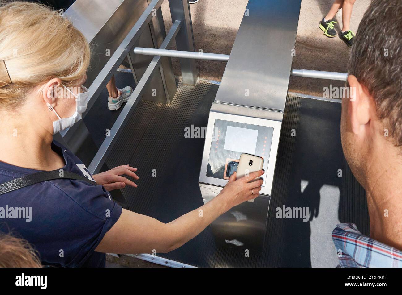 Ticket turnstiles hi-res stock photography and images - Alamy