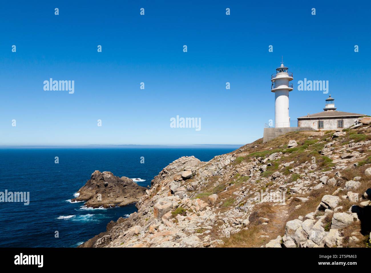 Tourinan lighthouse view, Galicia, Costa da Morte, Spain. Spanish landmark Stock Photo - Alamy