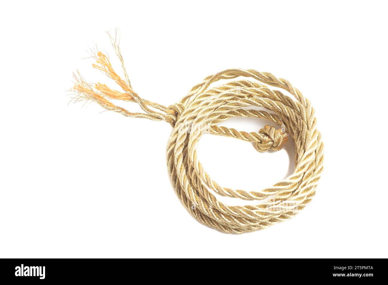 Golden silk thread Cut Out Stock Images & Pictures - Alamy