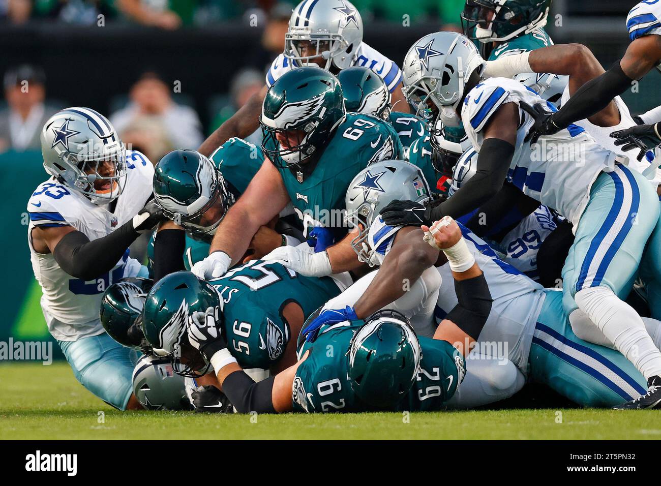 Philadelphia Eagles quarterback Jalen Hurts (1) gains a first down ...