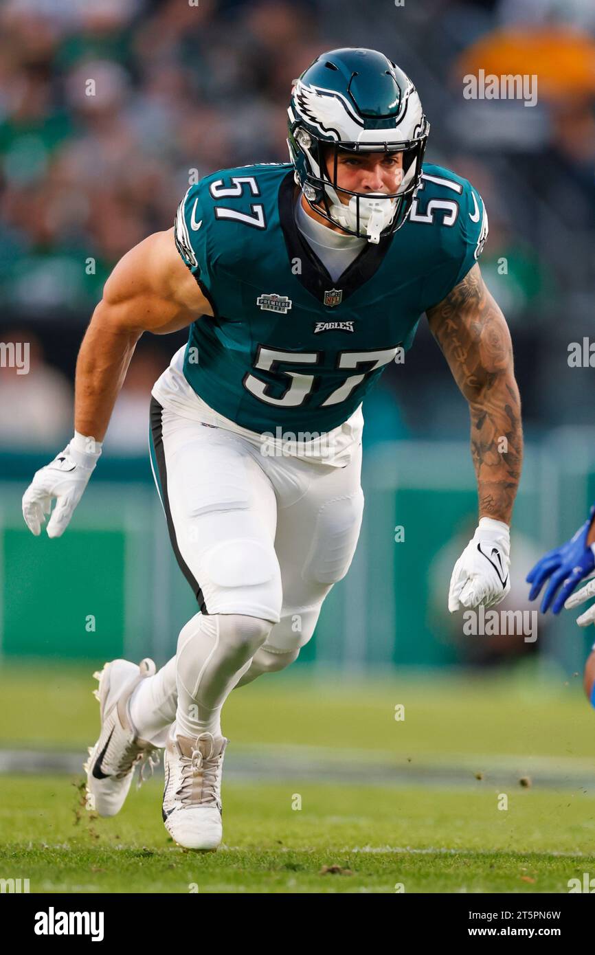 Philadelphia Eagles linebacker Ben VanSumeren (57) in action against ...