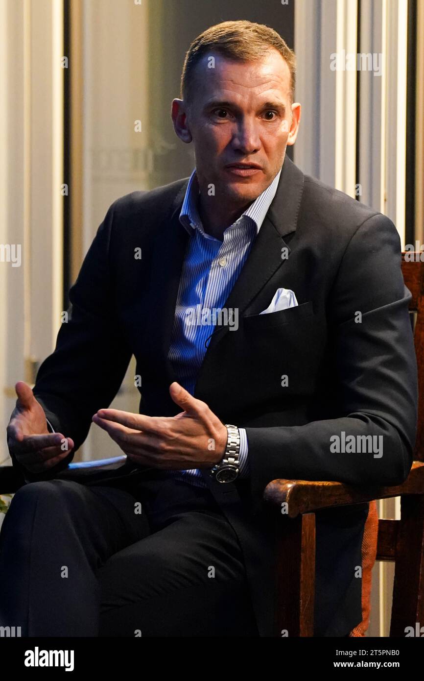 Ukrainian football superstar Andriy Shevchenko, who has been appointed ...