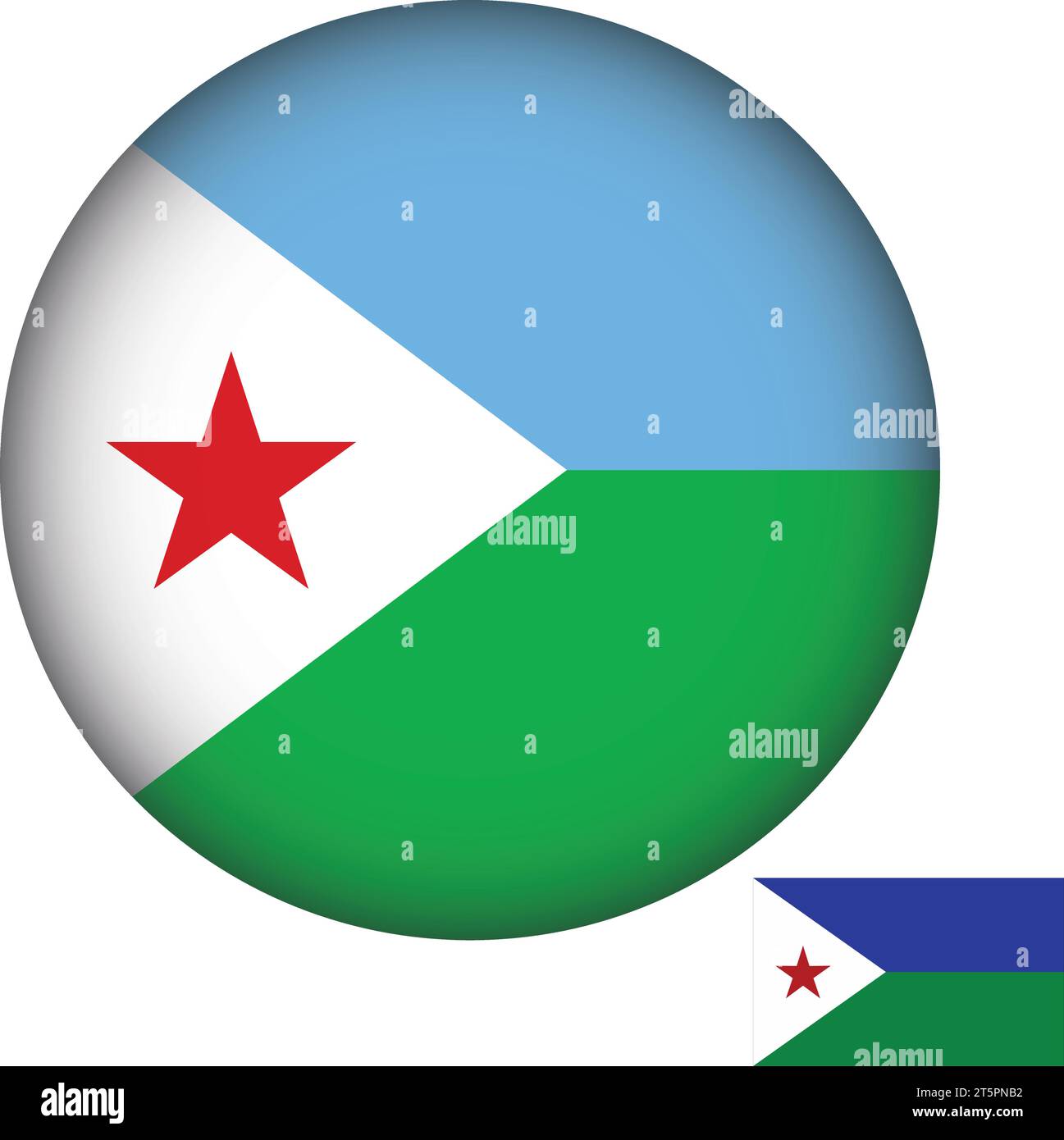 Djibouti flag clip art hi-res stock photography and images - Alamy